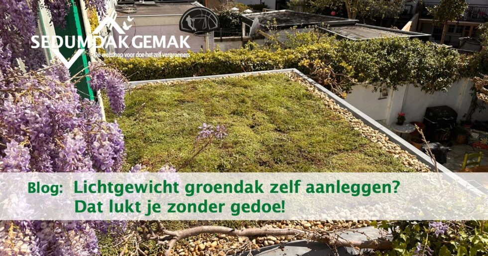 Lichtgewicht groendak zelf leggen - 100% doe-het-zelfproof