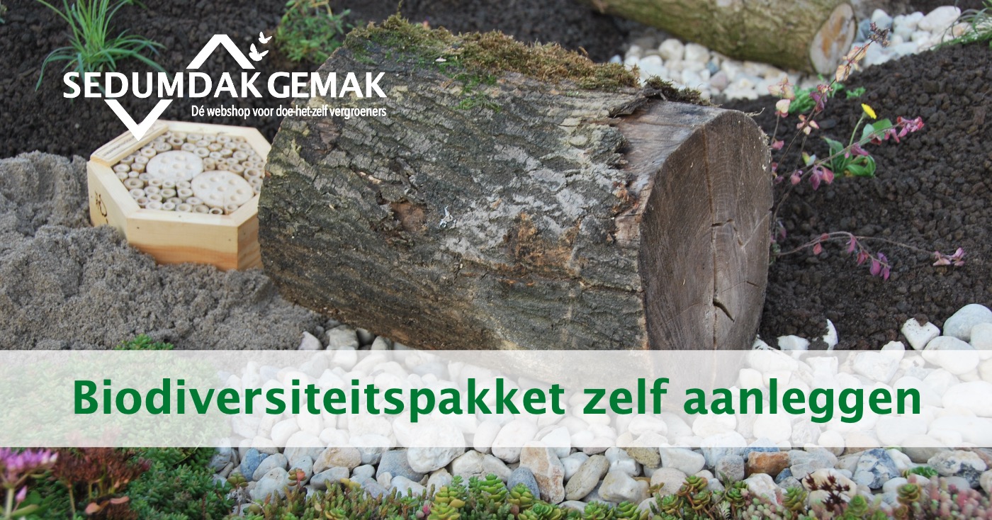 Biodiversiteitspakket zelf aanleggen | Sedumdakgemak